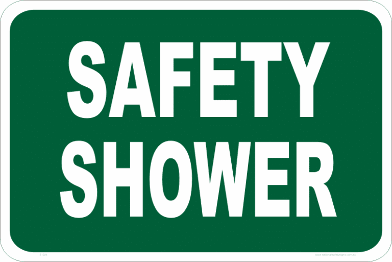 Safety Shower sign E1226 - National Safety Signs