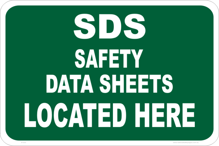 SDS Located Here Sign E1233 National Safety Signs sds-located-here-sign-e1233-national-safety-signs