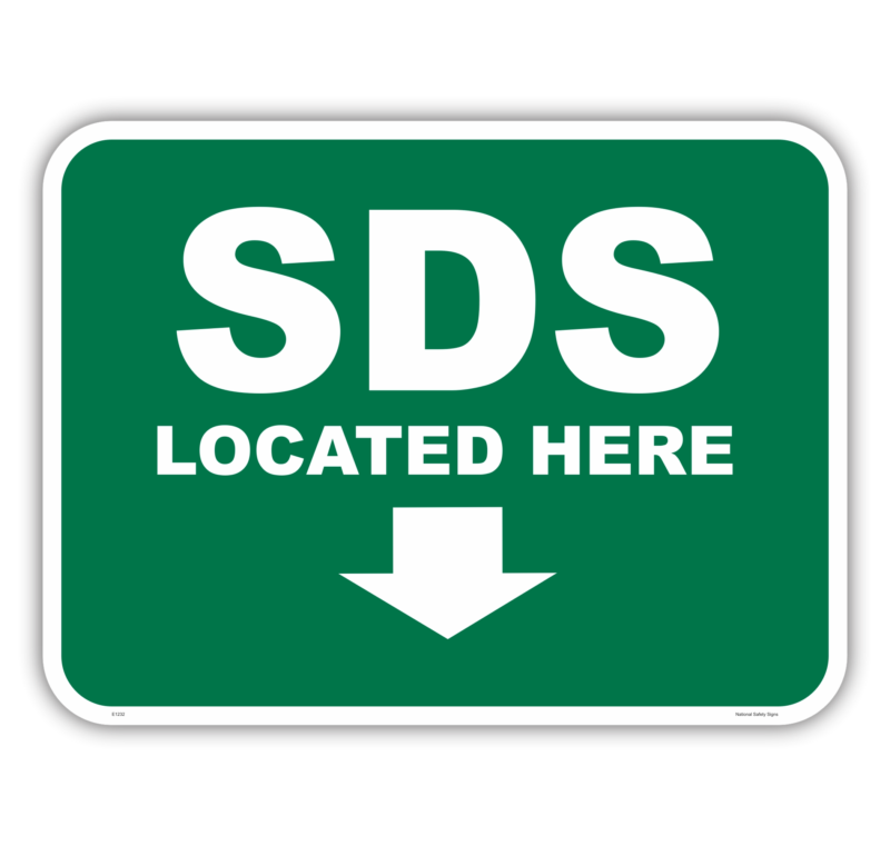 SDS Located Here sign E1232 - National Safety Signs