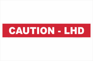 Left Hand Drive sign IN1651 - National Safety Signs
