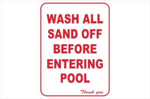 Pool Information IN1670 - National Safety Signs