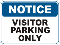 road and carpark notice signs