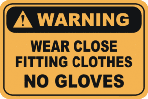 Wear tight fitting clothes