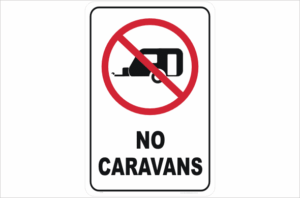 No Caravans P2261 - National Safety Signs