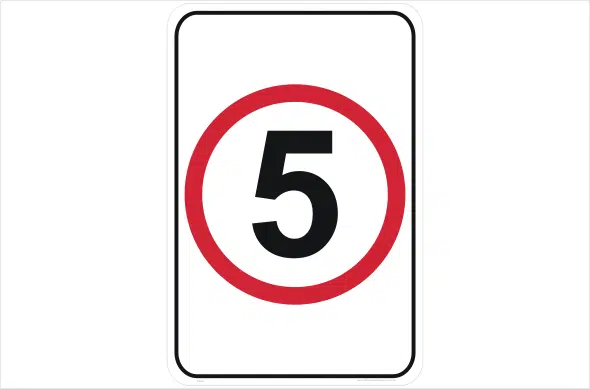 Speed Limit 5 KPH Sign R2402 - National Safety Signs