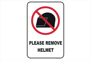 Remove Helmet SS2905 - National Safety Signs
