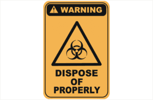Dispose of Properly W3043 - National Safety Signs