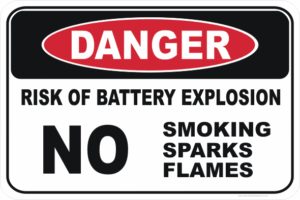 Risk of Battery Explosion D10272 - National Safety Signs