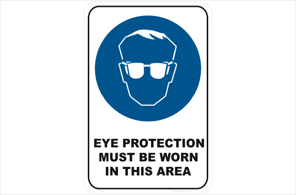 Eye Protection Safety Sign - National Safety Signs Online
