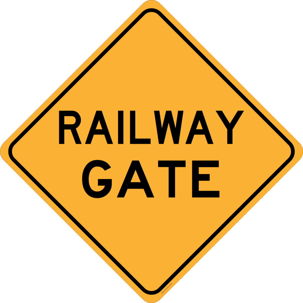 Railway Gate Sign - Buy Online - Railway warning signs