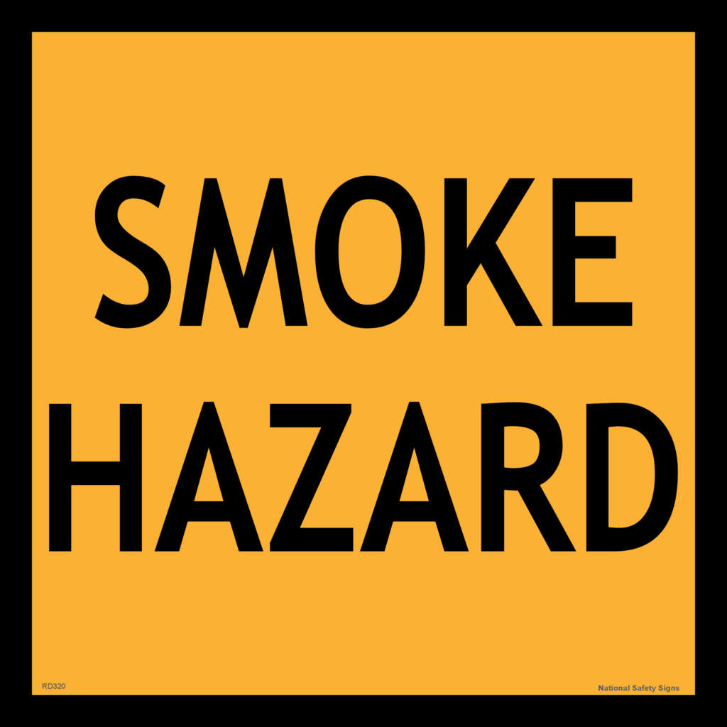 Smoke Hazard Road sign - Traffic Signs - Road Signs online