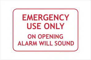 Emergency Use Only Sign IN16152 - National Safety Signs