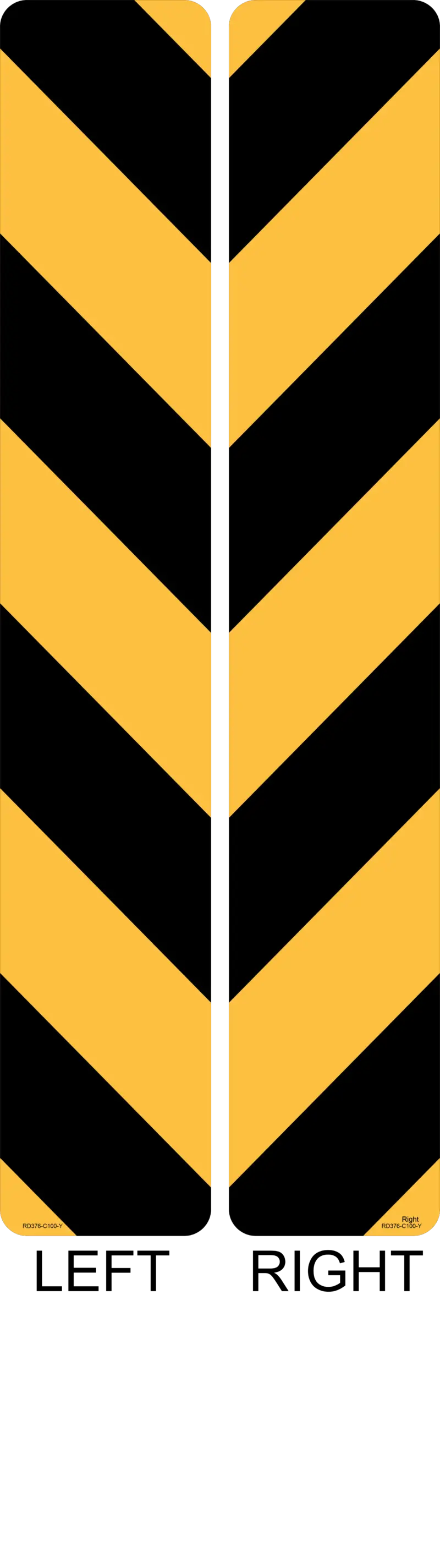 Delineator signs - Hazard Marker Class 2 Reflective Sign RD376