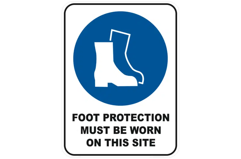 Foot Protection Must be Worn Sign M1889 - National Safety Signs