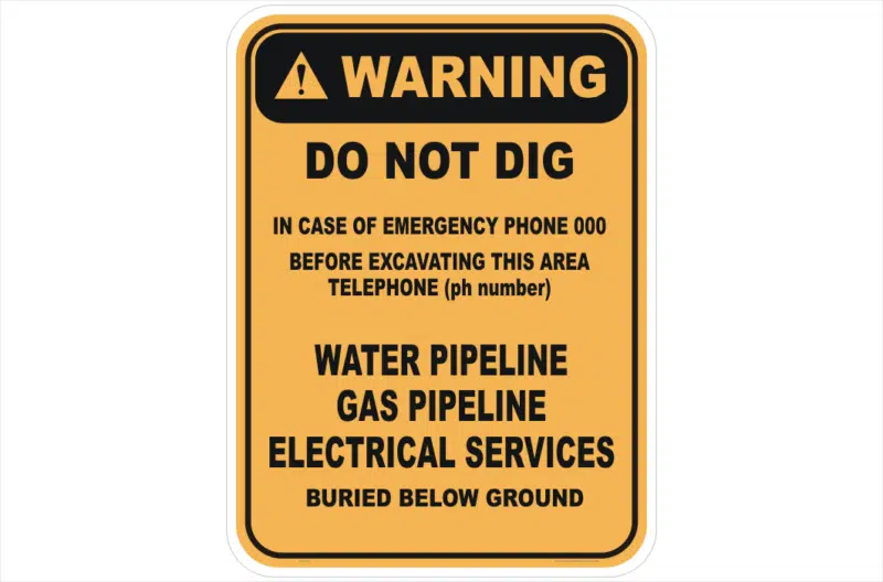 Do Not Dig sign W30248 - National Safety Signs