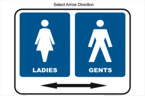 Toilet Ladies and Gents IN16155 - National Safety Signs