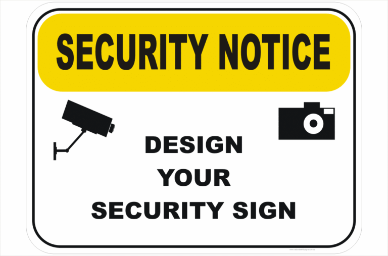 Security signs - CCTV Signs - No Trespassing Signs