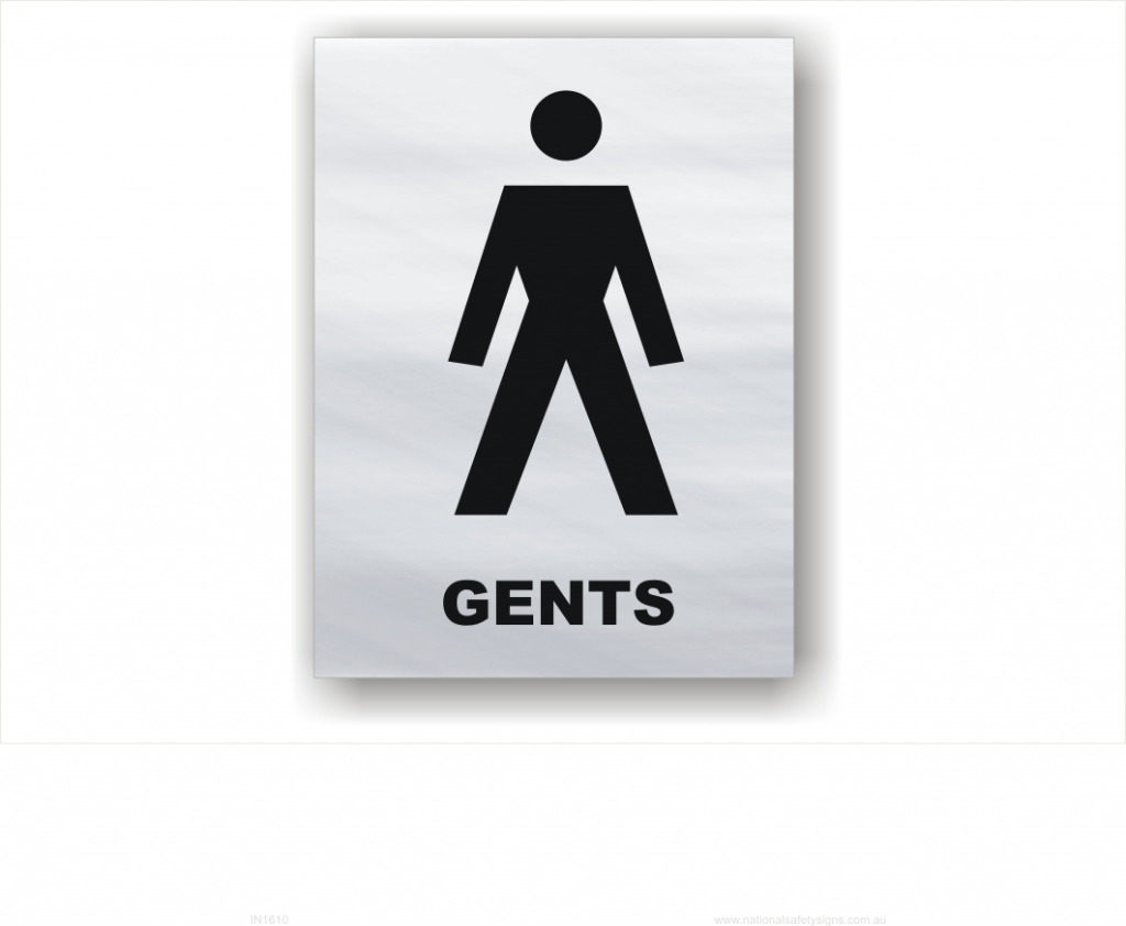 Gents Toilet sign BA1610 - National Safety Signs