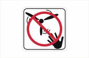 Ceiling Fans sign- National Safety Signs - Aust
