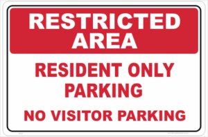 Resident Only Parking Sign R2537 - National Safety Signs