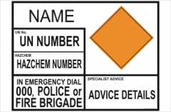 Dangerous Goods Transportation Panel - National Safety Signs