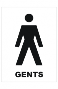 Gents Toilet sign BA1610 - National Safety Signs