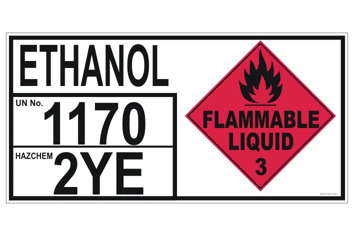 Ethanol Storage Panel - Ethanol EIP - National Safety Signs - Australian.