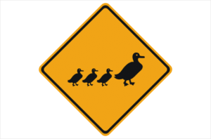 Duck Crossing Sign - Ducks Cross here sign - Australian Signs online