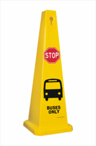 Stop ! Buses Only Barrier Cone - School Bus only signs - Australian store