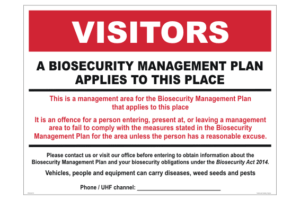 Farm Biosecurity Signs - National Safety Signs - Australia
