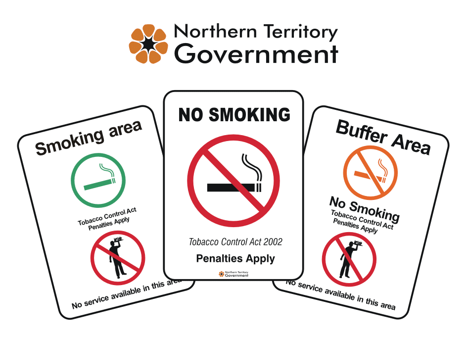 No Smoking Signs - All Australian States - Govt. Approved Smoking Signs