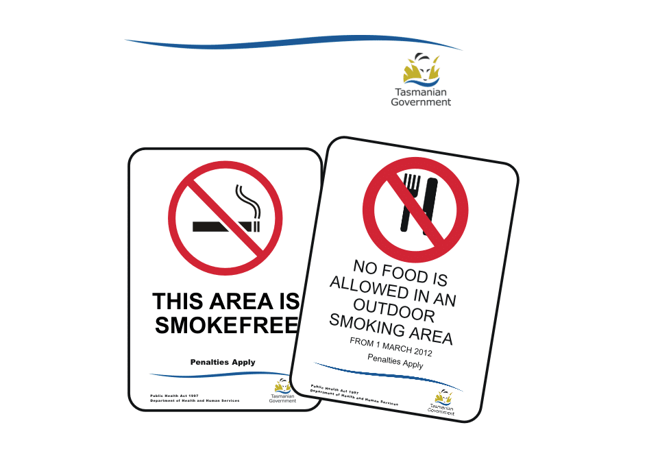 No Smoking Signs - All Australian States - Govt. Approved Smoking Signs