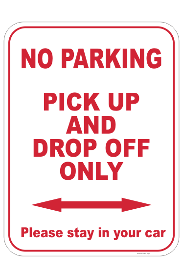 Pick Up and Drop Off sign - School Parking signs online Australia