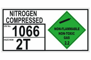 Nitrogen Compressed Storage panel - National Safety Signs