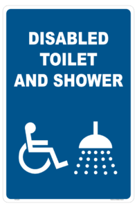 Disabled Toilet and Shower sign IN16263 - National Safety Signs