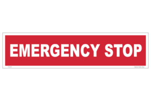 Emergency Stop sign F14116 - National Safety Signs