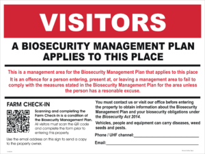 Farm Biosecurity Signs - National Safety Signs - Australia