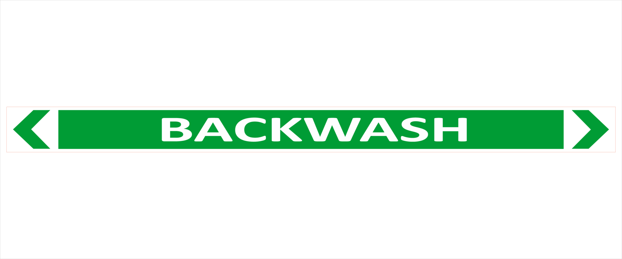 Backwash Pipe Marker PI 450103 - National Safety Signs