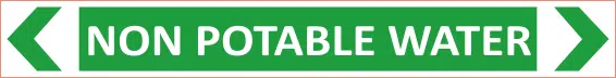 Non Potable Water Pipe Marker PI 450134 - National Safety Signs