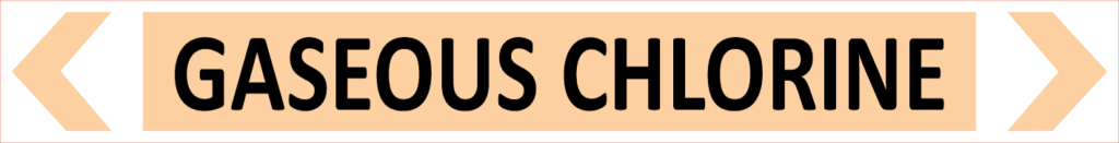 Gaseous Chlorine Pipe Marker PI 450412 - National Safety Signs