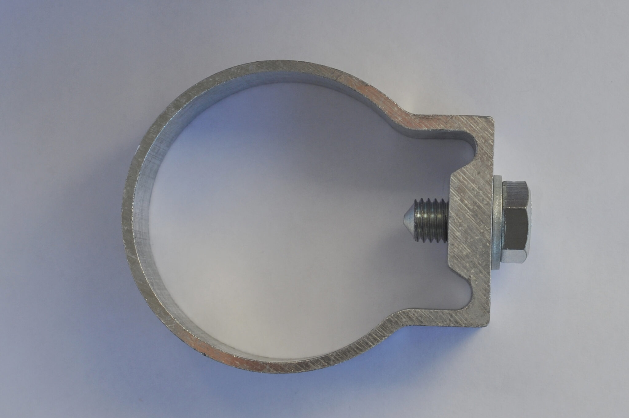 TD1 Pole sign bracket 60mm - Sign mounting ring bracket inc bolt
