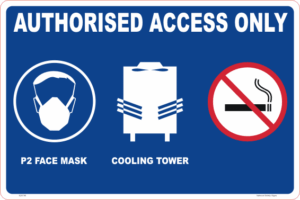 Cooling Tower Access Only Sign - Cooling Tower Area Signs