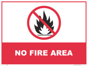 No Fire Area sign F14127 - National Safety Signs