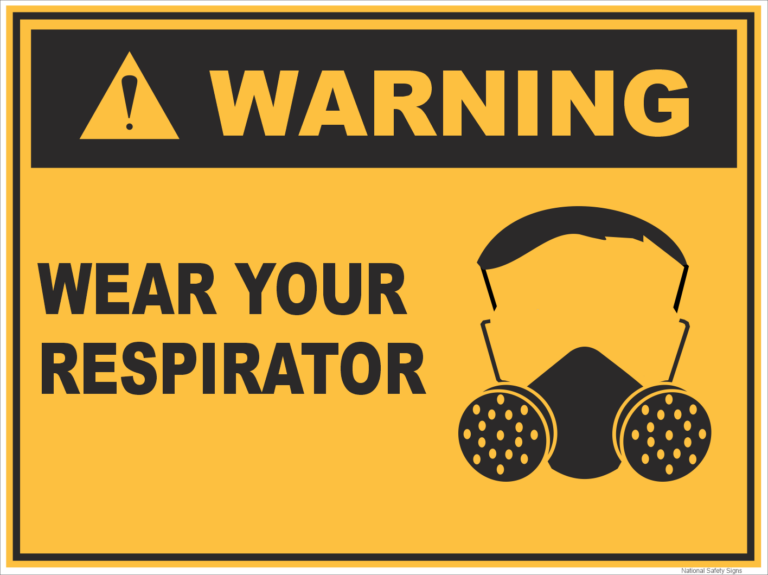 Wear Your Respirator Warning sign W30312 - National Safety Signs