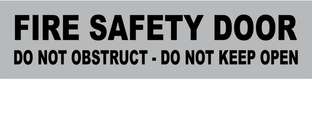 Fire Safety Door notice - National Safety Signs - Australian Online Store