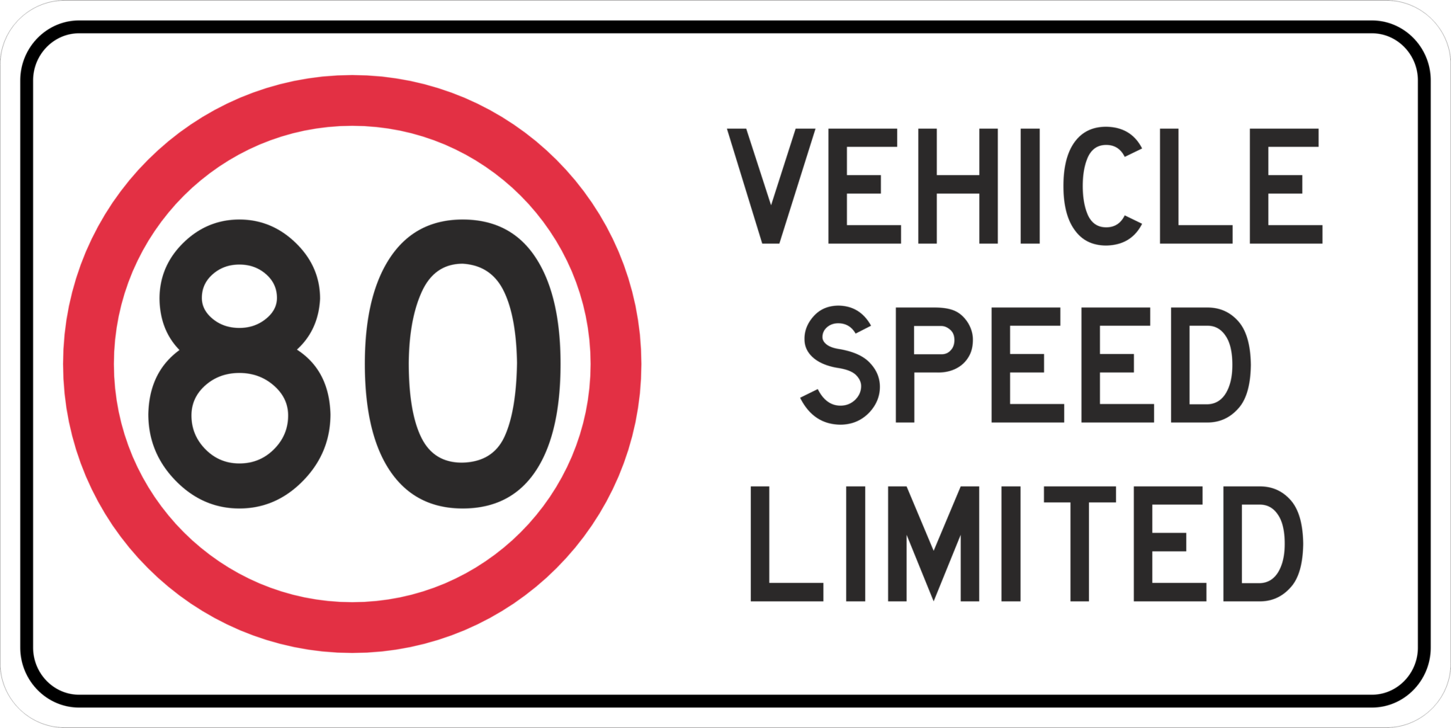 Speed Restriction Signs - National Safety Signs