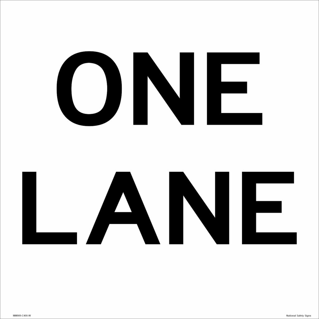 Multi Message One Lane - Roadwork Signs online