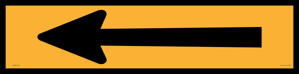 Multi Message sign Arrow 1200 x 300 - Traffic control signs