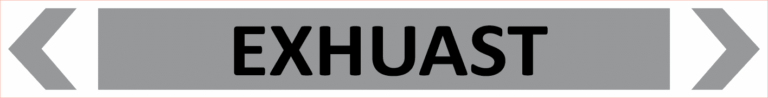 Exhaust Pipe Marker PI 450204 - National Safety Signs