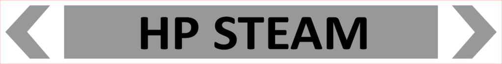 HP Steam Pipe Marker PI 450205 - National Safety Signs